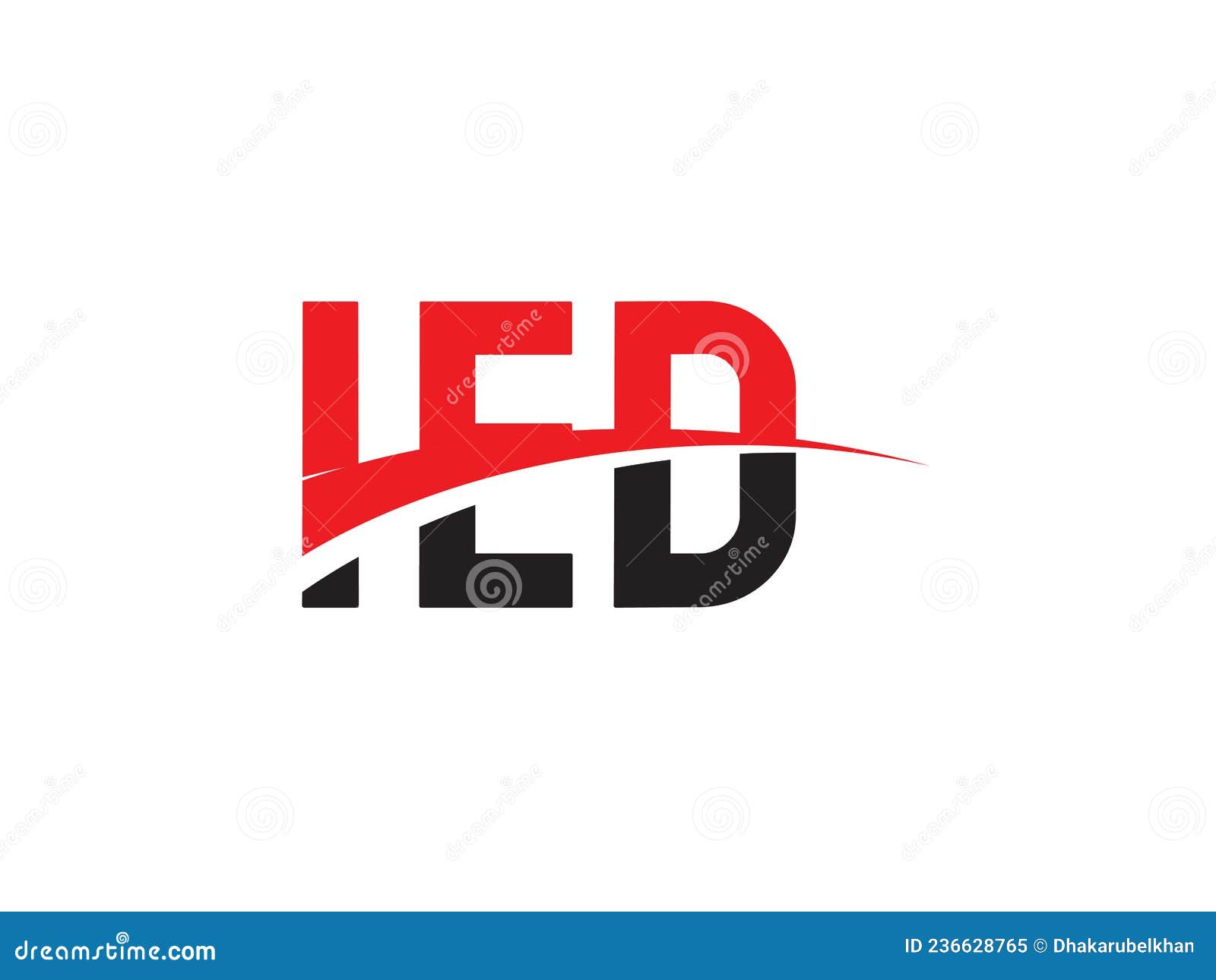 IED Letter Initial Logo Design Vector Illustration Stock Vector ...