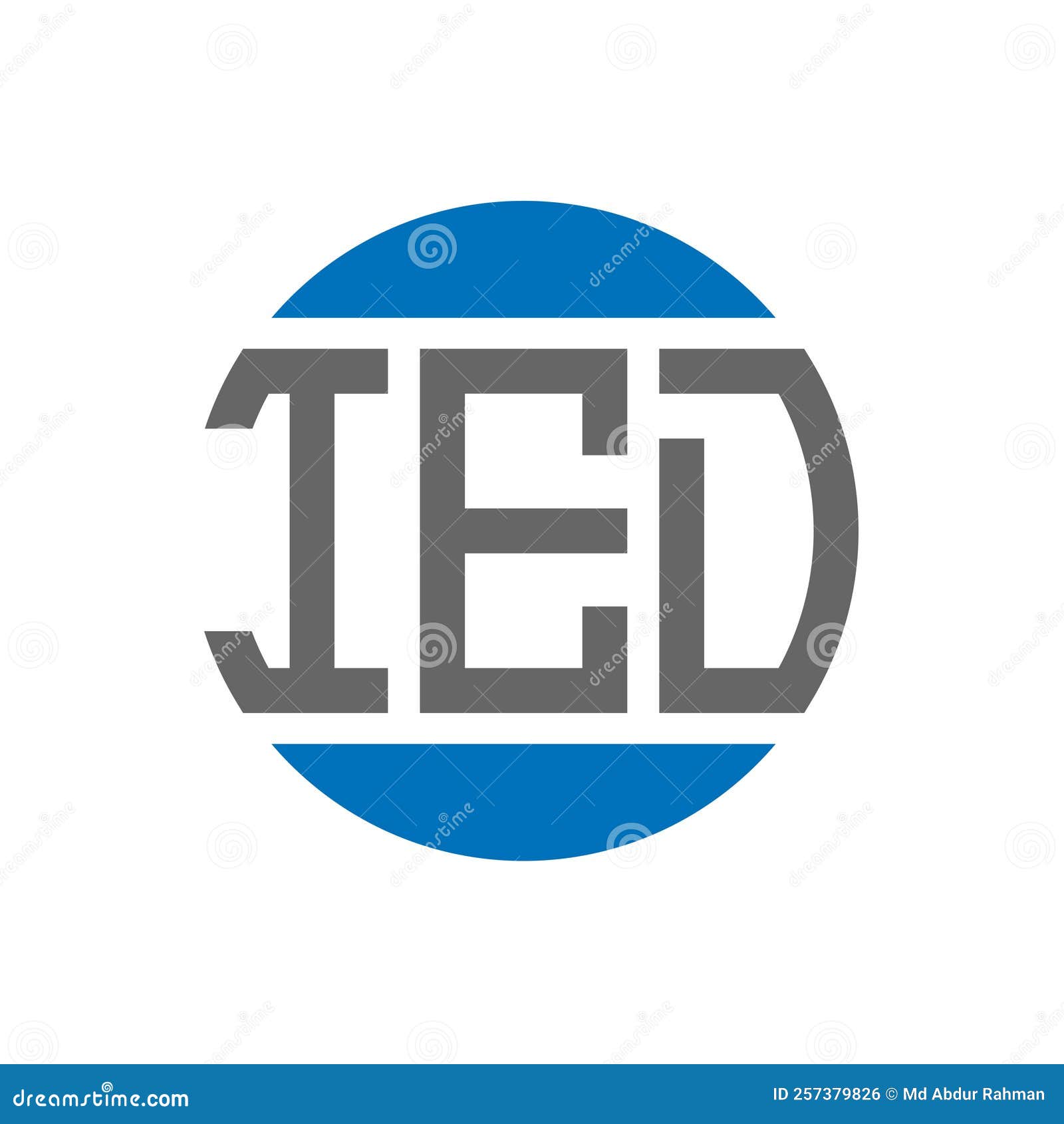 IED Letter Logo Design On White Background. IED Creative Initials ...
