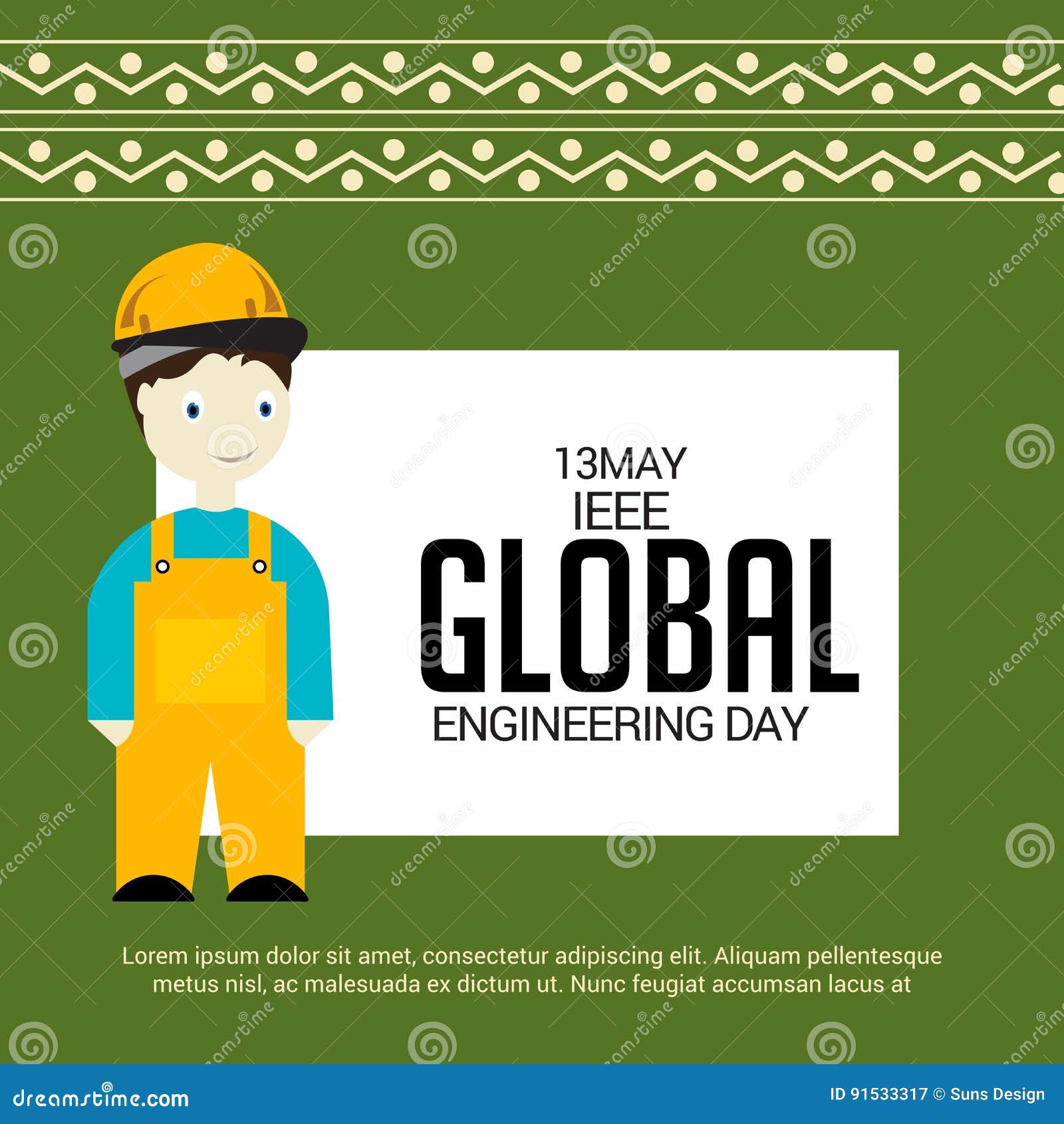 Ieee Global Engineering Day. Stock Illustration - Illustration of ...