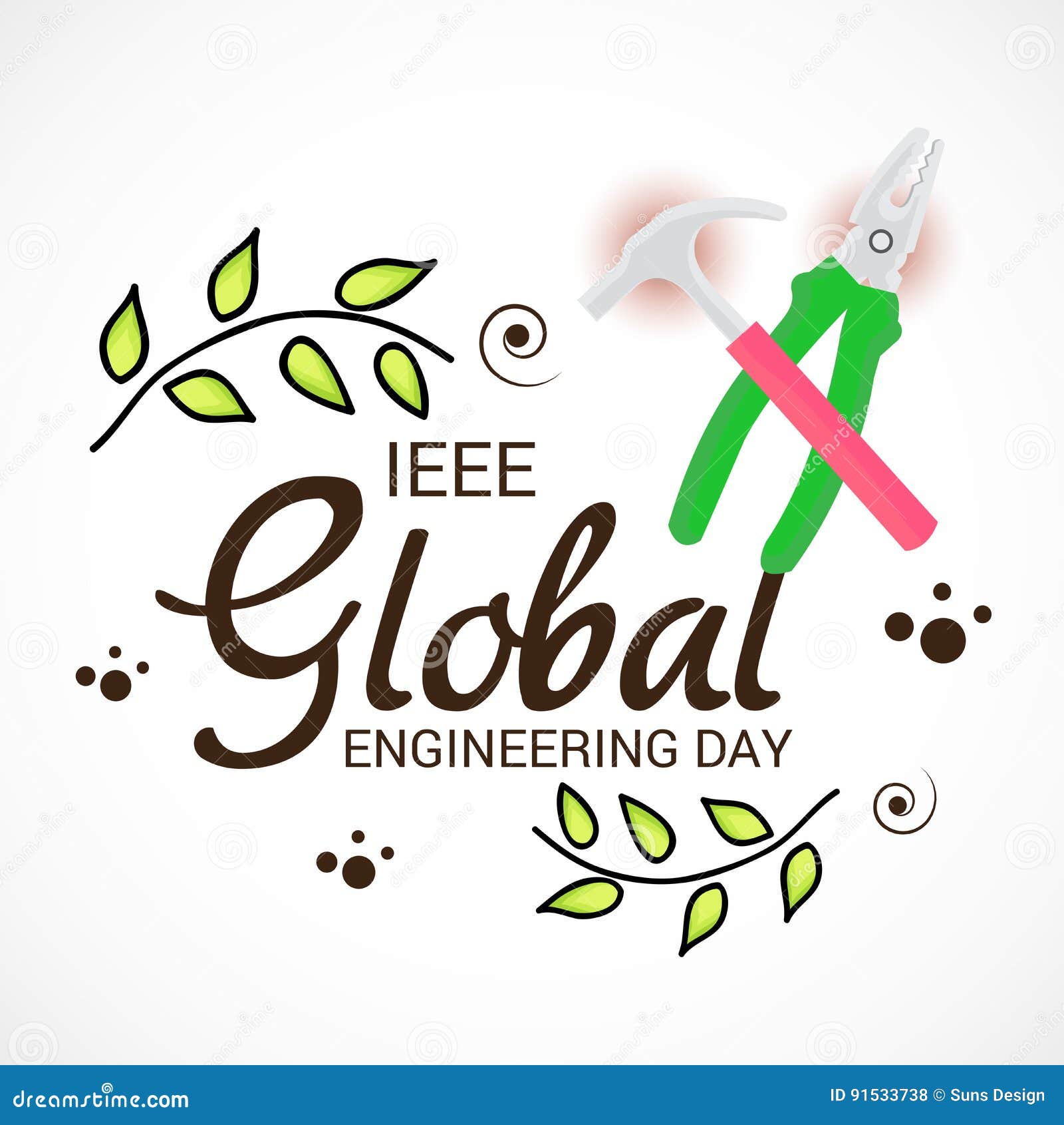 Ieee Global Engineering Day. Stock Illustration - Illustration of ...
