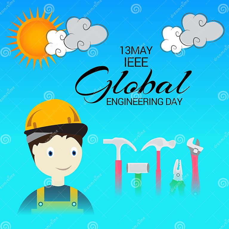 Ieee Global Engineering Day. Stock Illustration - Illustration of ...