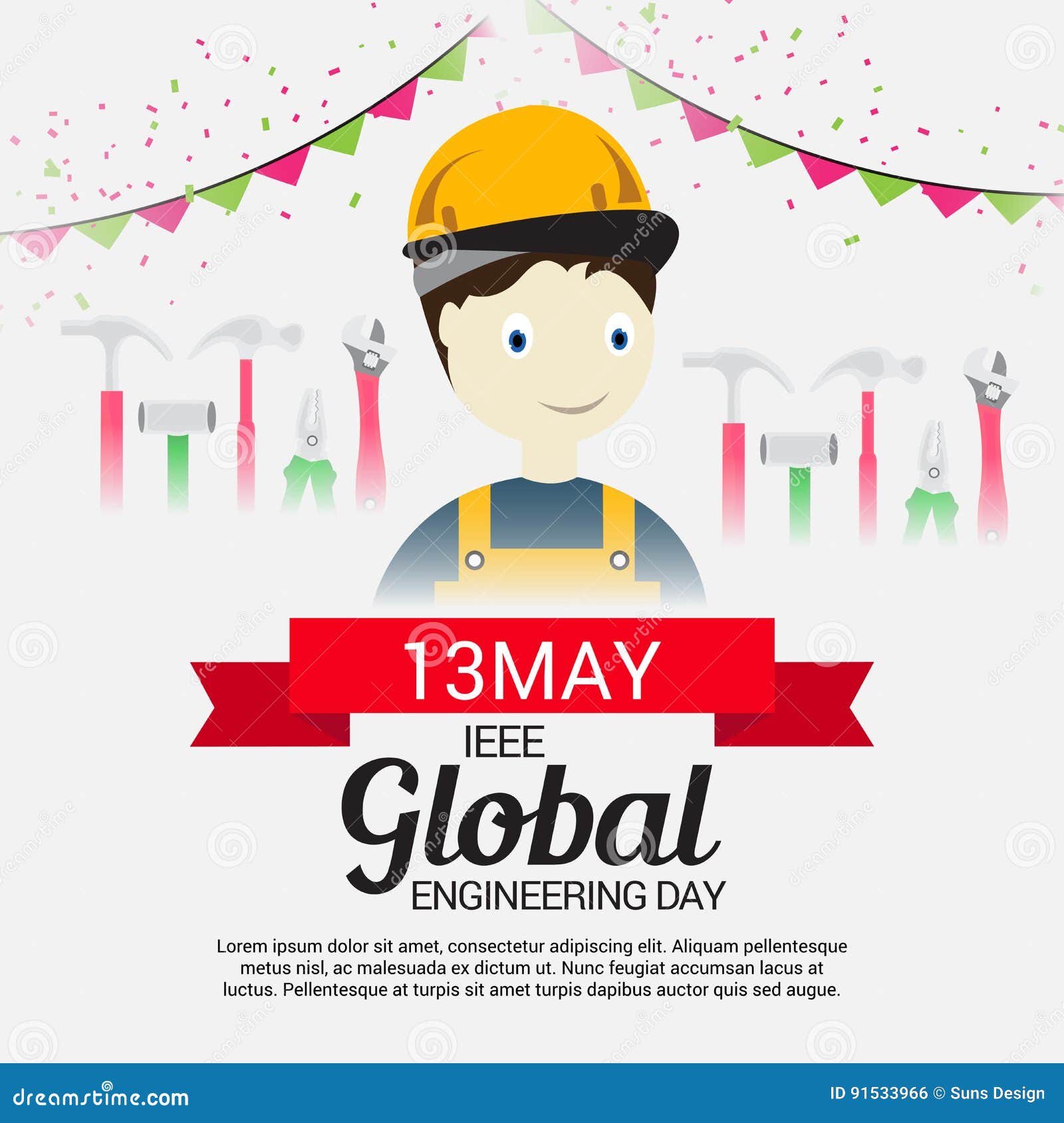 Ieee Global Engineering Day. Stock Illustration - Illustration of ...