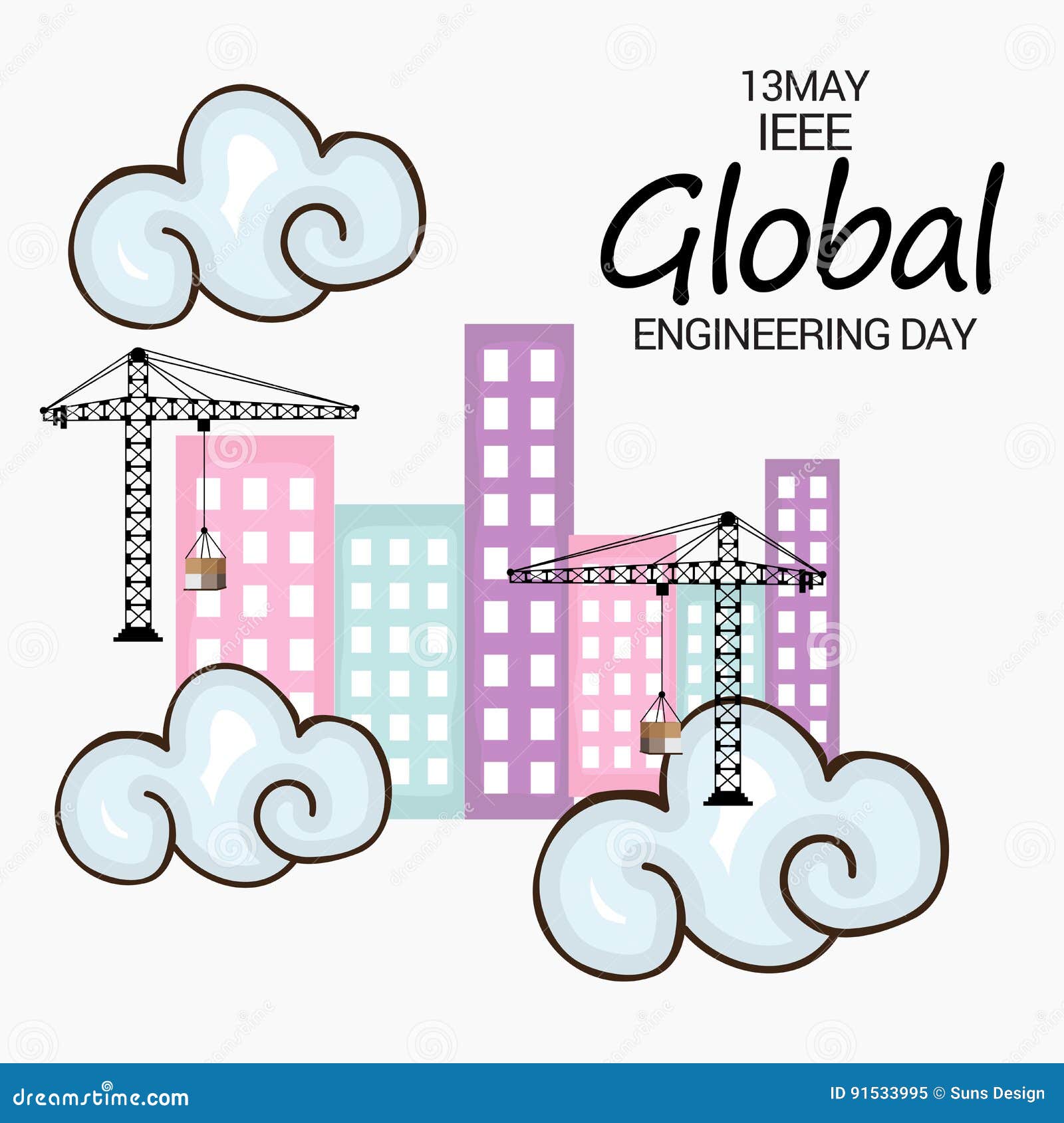 Ieee Global Engineering Day. Stock Illustration - Illustration of ...