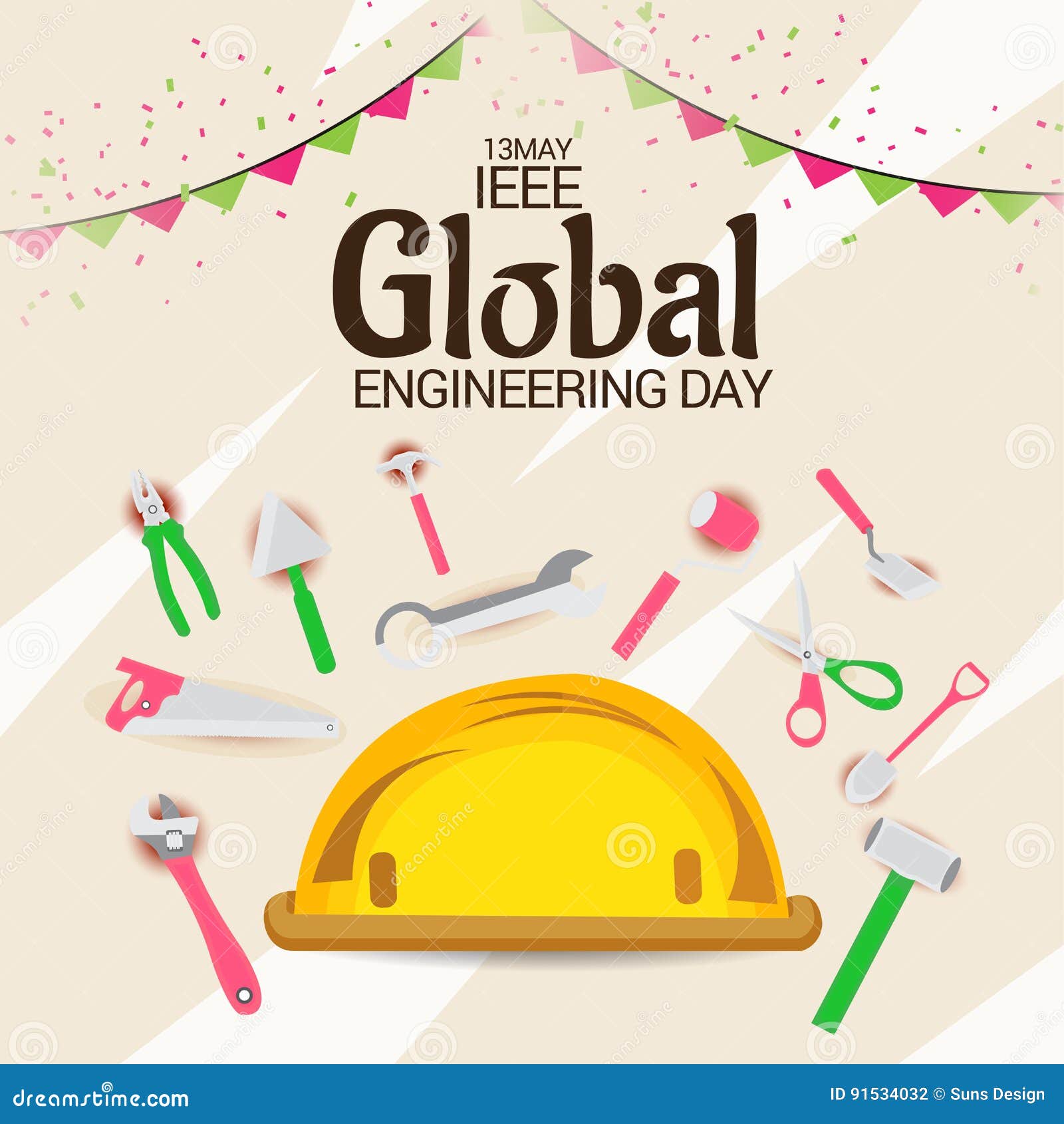 Ieee Global Engineering Day. Stock Illustration - Illustration of ...