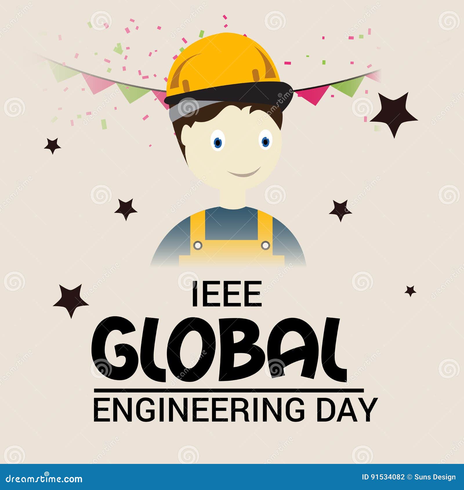 Ieee Global Engineering Day. Stock Illustration - Illustration of ...