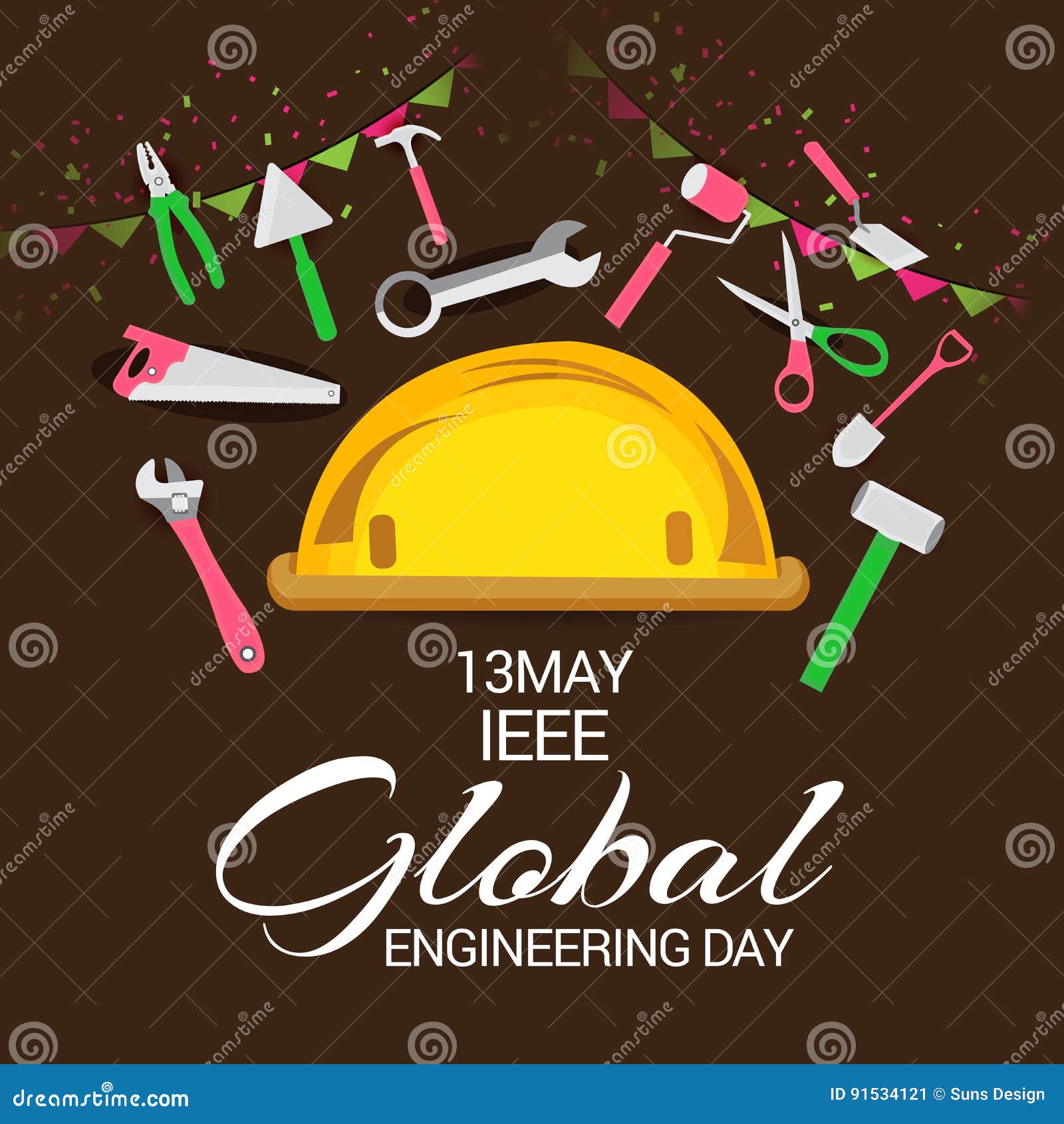 Ieee Global Engineering Day. Stock Illustration - Illustration of ...