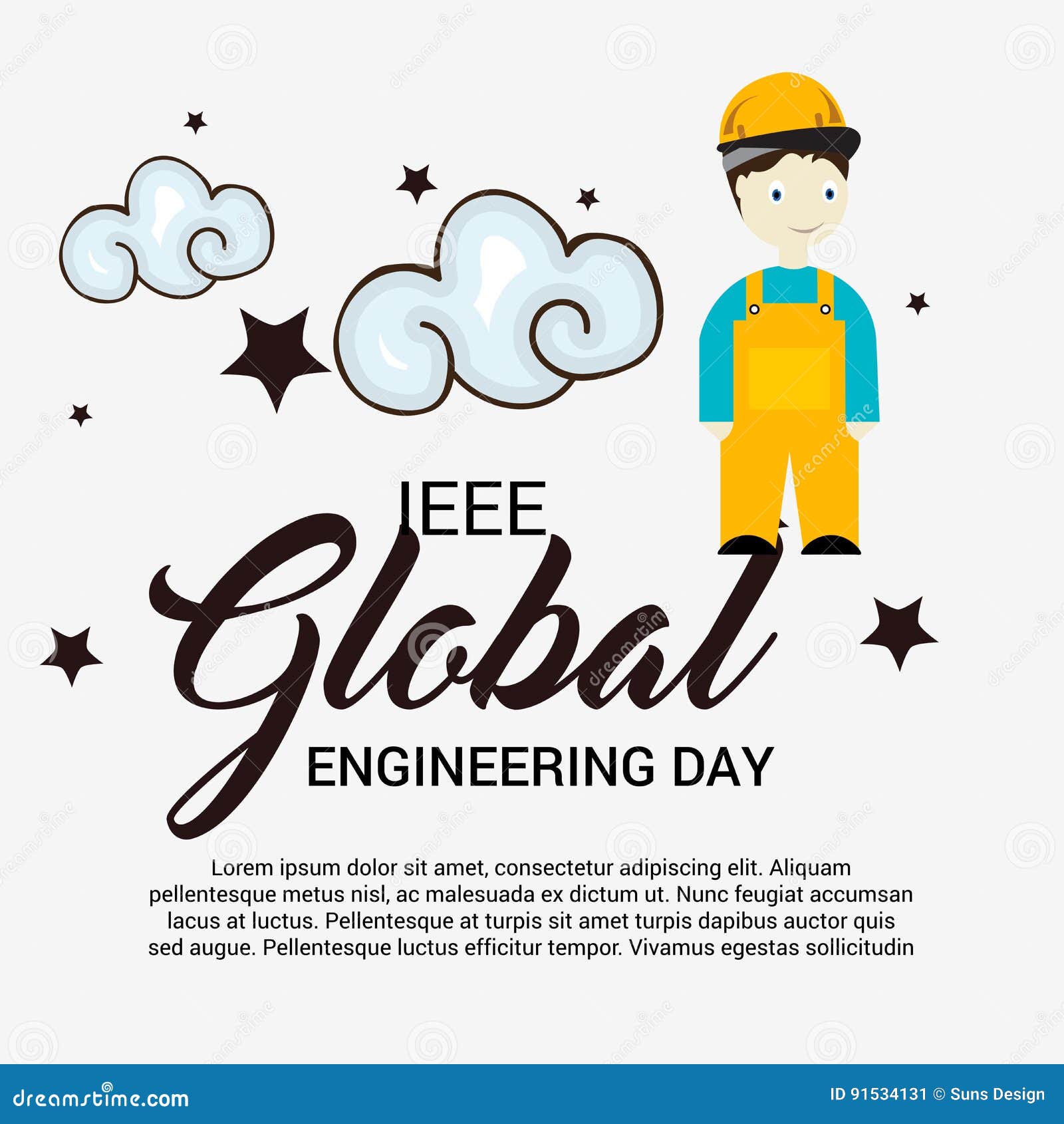 Ieee Global Engineering Day. Stock Illustration - Illustration of ...