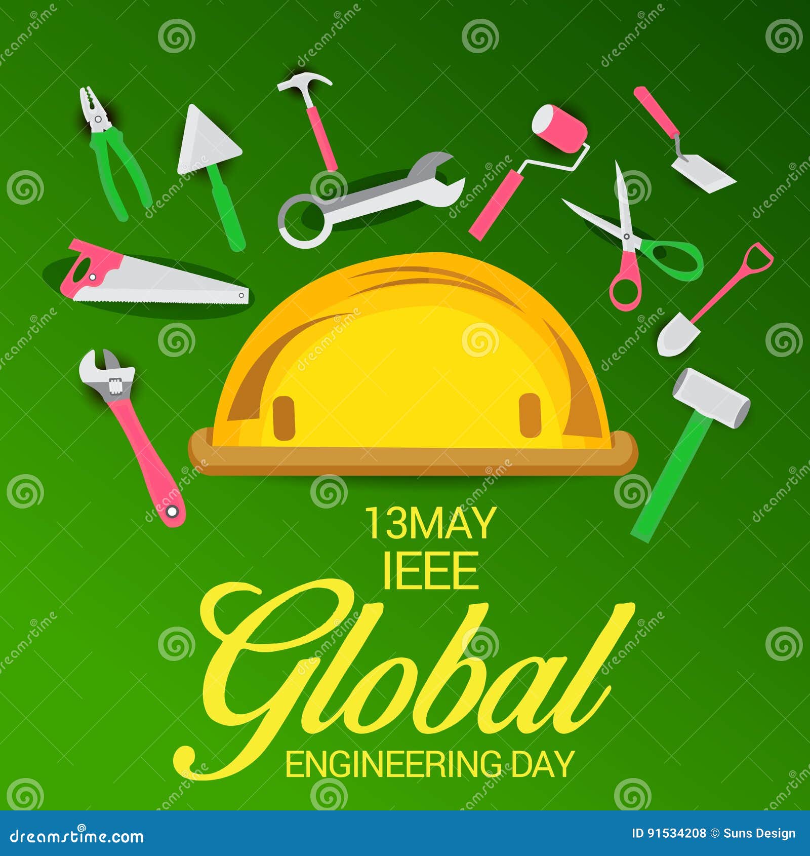 Ieee Global Engineering Day. Stock Illustration - Illustration of ...