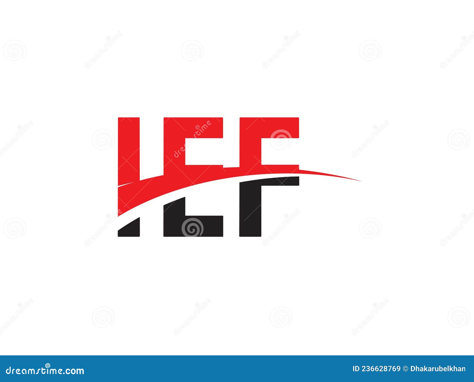 IEF Letter Initial Logo Design Vector Illustration Stock Vector ...