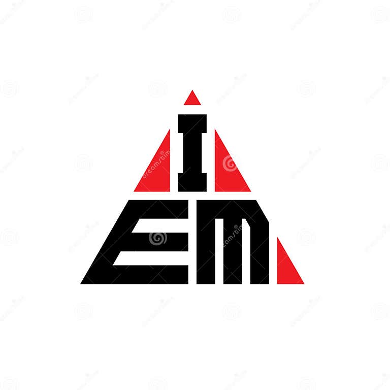 IEM Triangle Letter Logo Design with Triangle Shape. IEM Triangle Logo ...