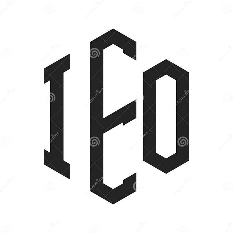 IEO Logo Design. Initial Letter IEO Monogram Logo Using Hexagon Shape ...
