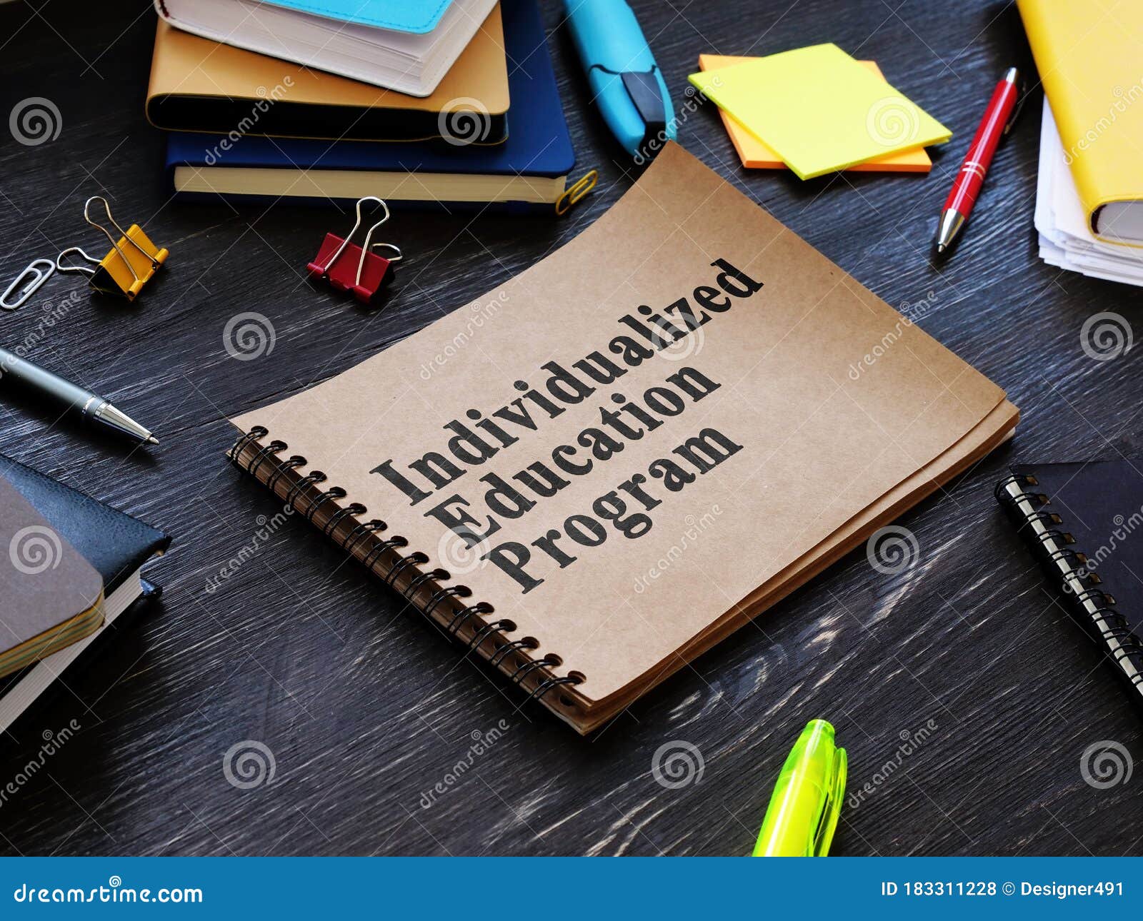 IEP Individualized Education Program on the Desk Stock Photo - Image of ...