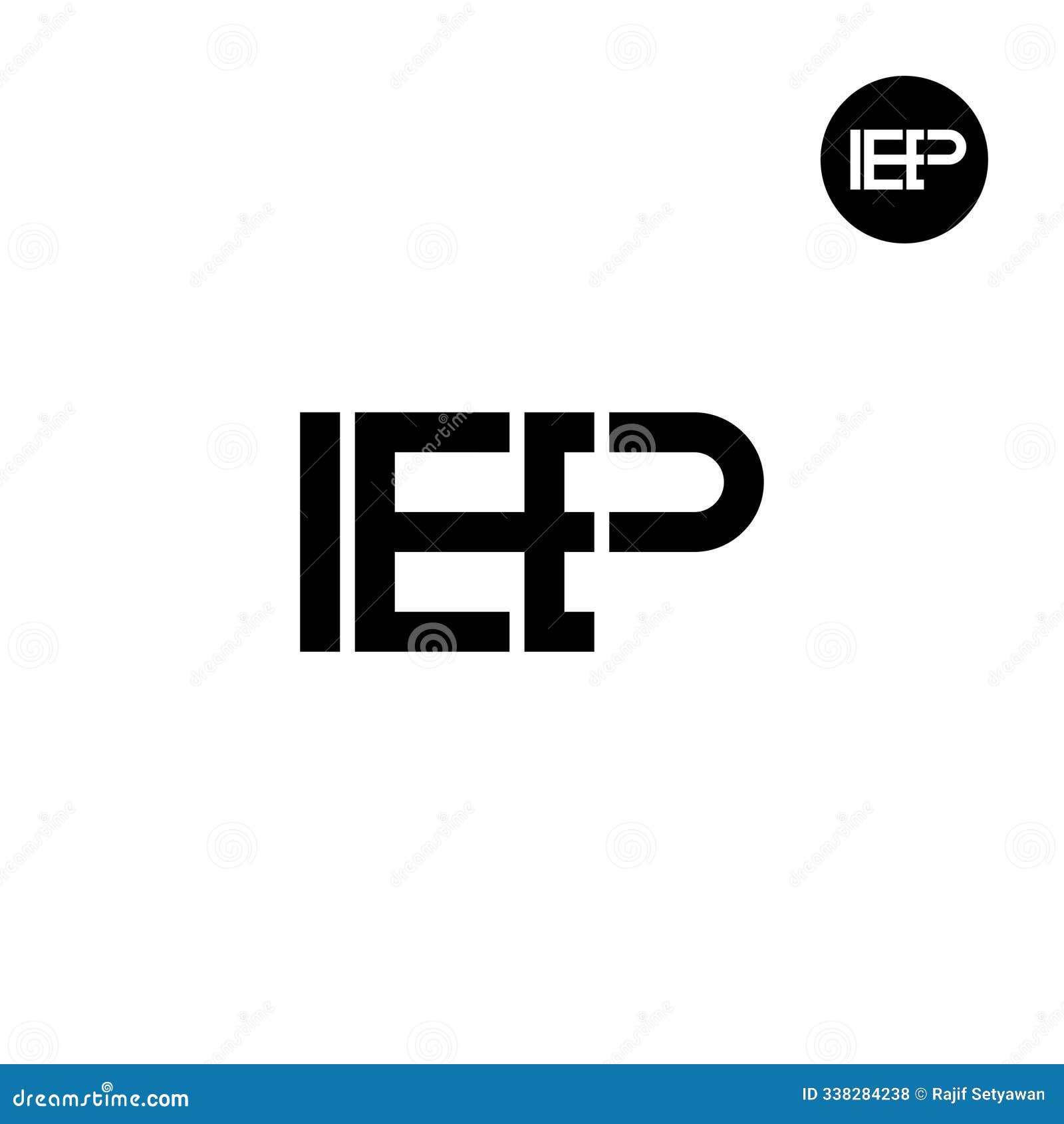 IEP Logo Letter Monogram Design Stock Vector - Illustration of ...