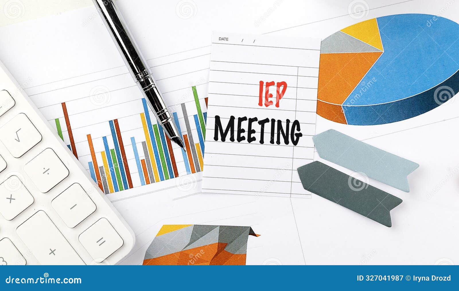 IEP MEETING Text on Note Paper on Chart Background Stock Image - Image ...