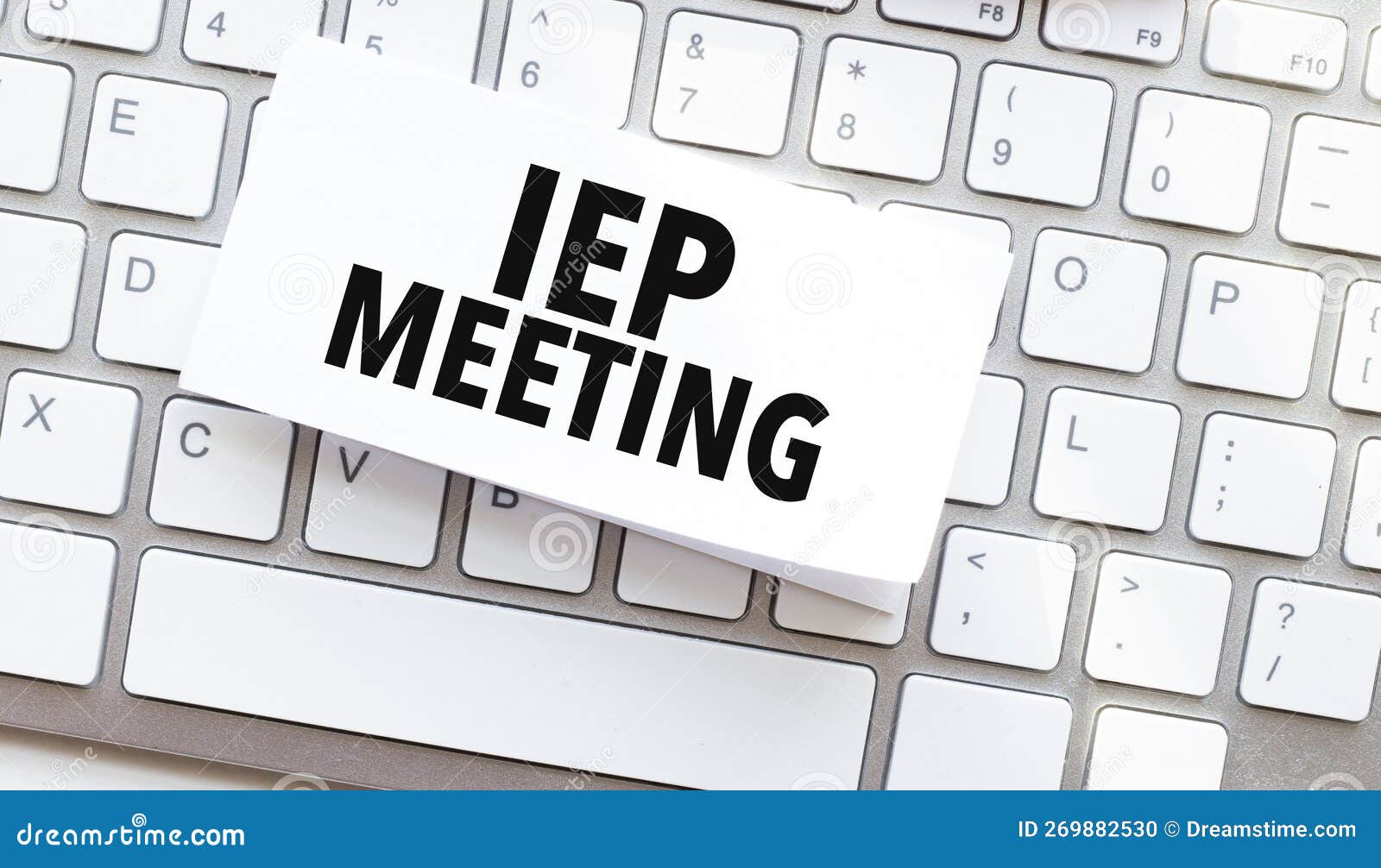 Iep Meeting and White Keyboard. Motivation Concept Stock Photo - Image ...