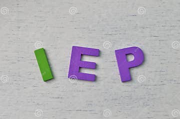 IEP Words Stands for Individualized Educational Program Stock Photo ...