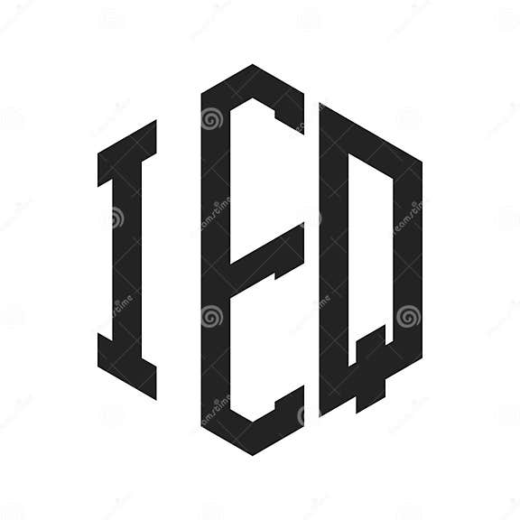 IEQ Logo Design. Initial Letter IEQ Monogram Logo Using Hexagon Shape ...