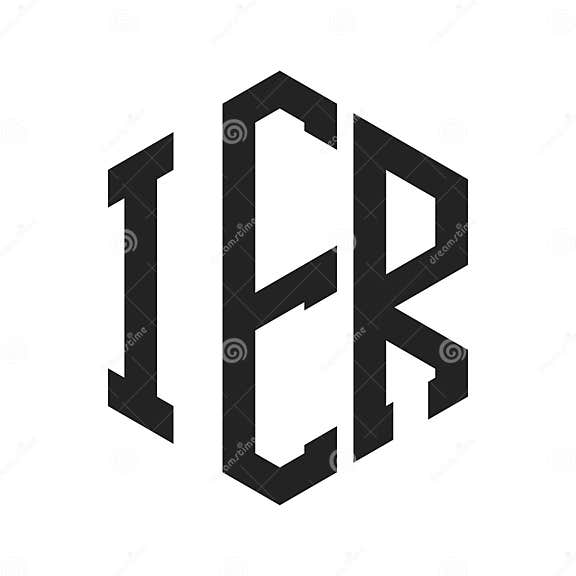 IER Logo Design. Initial Letter IER Monogram Logo Using Hexagon Shape ...