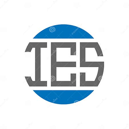 IES Letter Logo Design on White Background. IES Creative Initials ...