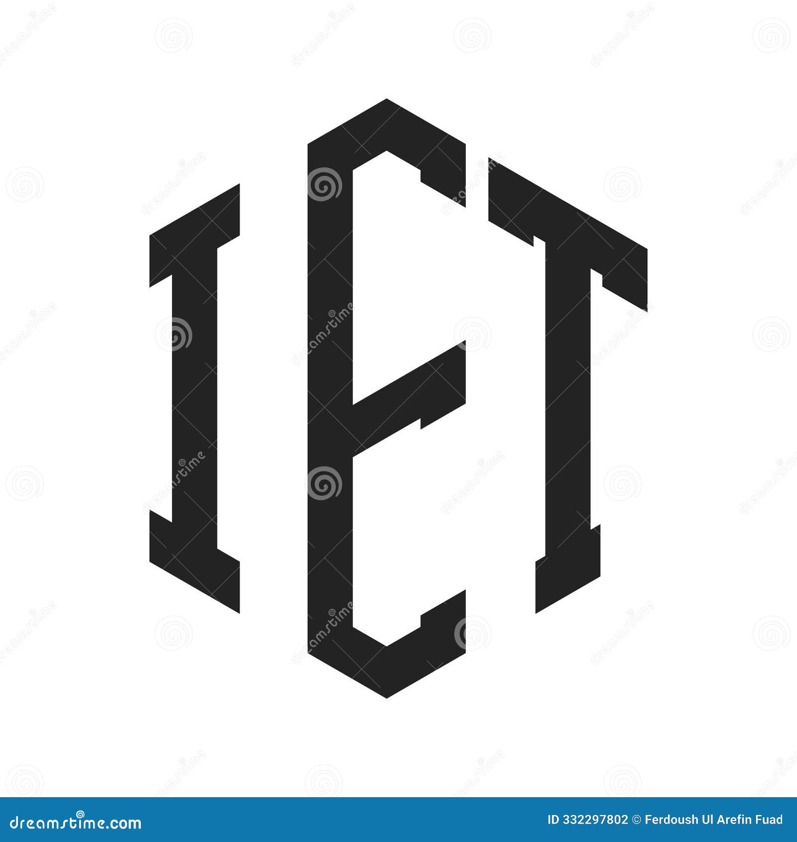 IET Logo Design. Initial Letter IET Monogram Logo Using Hexagon Shape ...