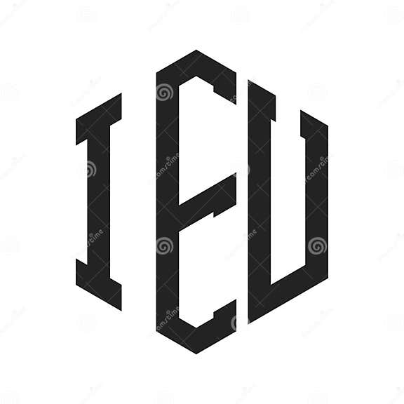 IEU Logo Design. Initial Letter IEU Monogram Logo Using Hexagon Shape ...