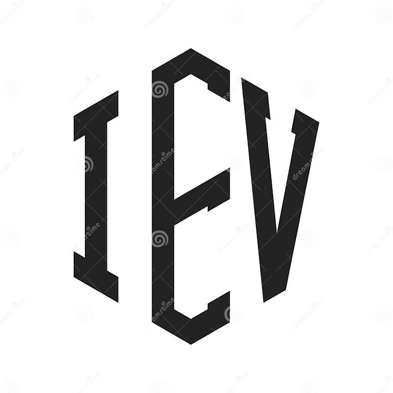IEV Logo Design. Initial Letter IEV Monogram Logo Using Hexagon Shape ...