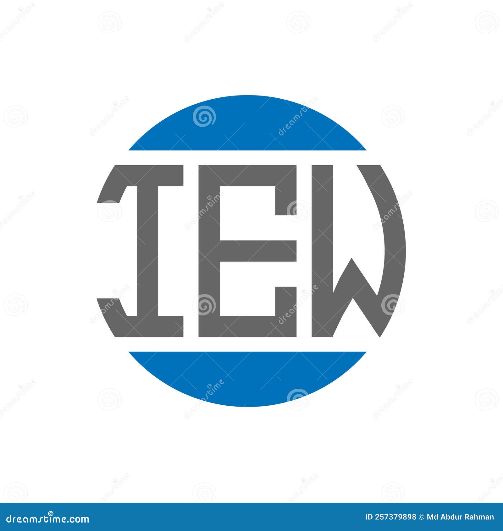 IEW Letter Logo Design On White Background. IEW Creative Initials ...