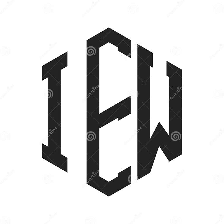 IEW Logo Design. Initial Letter IEW Monogram Logo Using Hexagon Shape ...