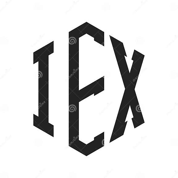 IEX Logo Design. Initial Letter IEX Monogram Logo Using Hexagon Shape ...