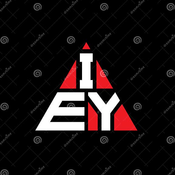 IEY Triangle Letter Logo Design with Triangle Shape. IEY Triangle Logo ...