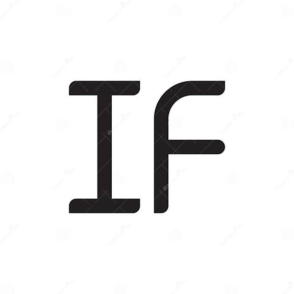 If Initial Letter Vector Logo Icon Stock Vector - Illustration of ...