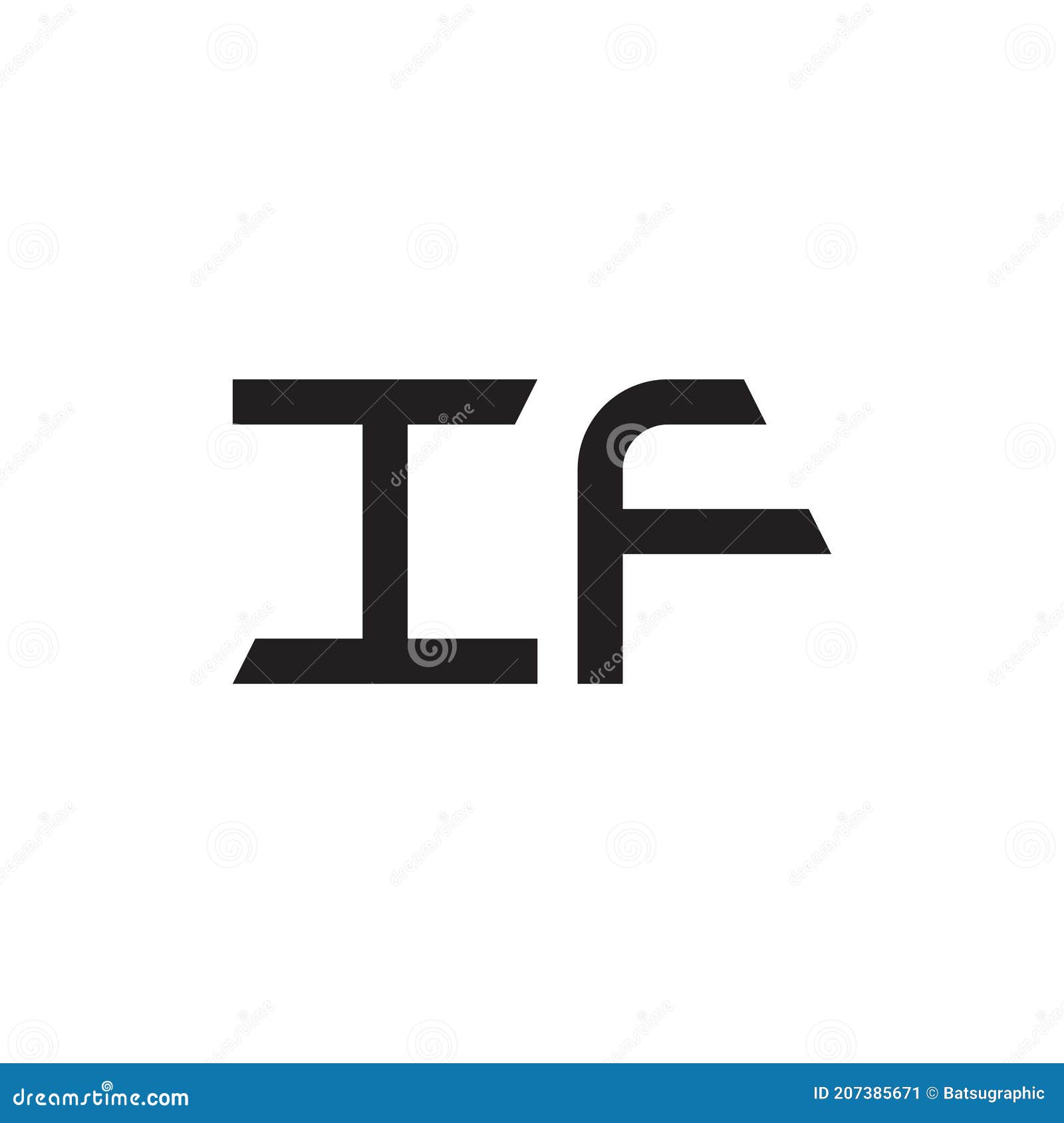 If Initial Letter Vector Logo Icon Stock Vector - Illustration of ...