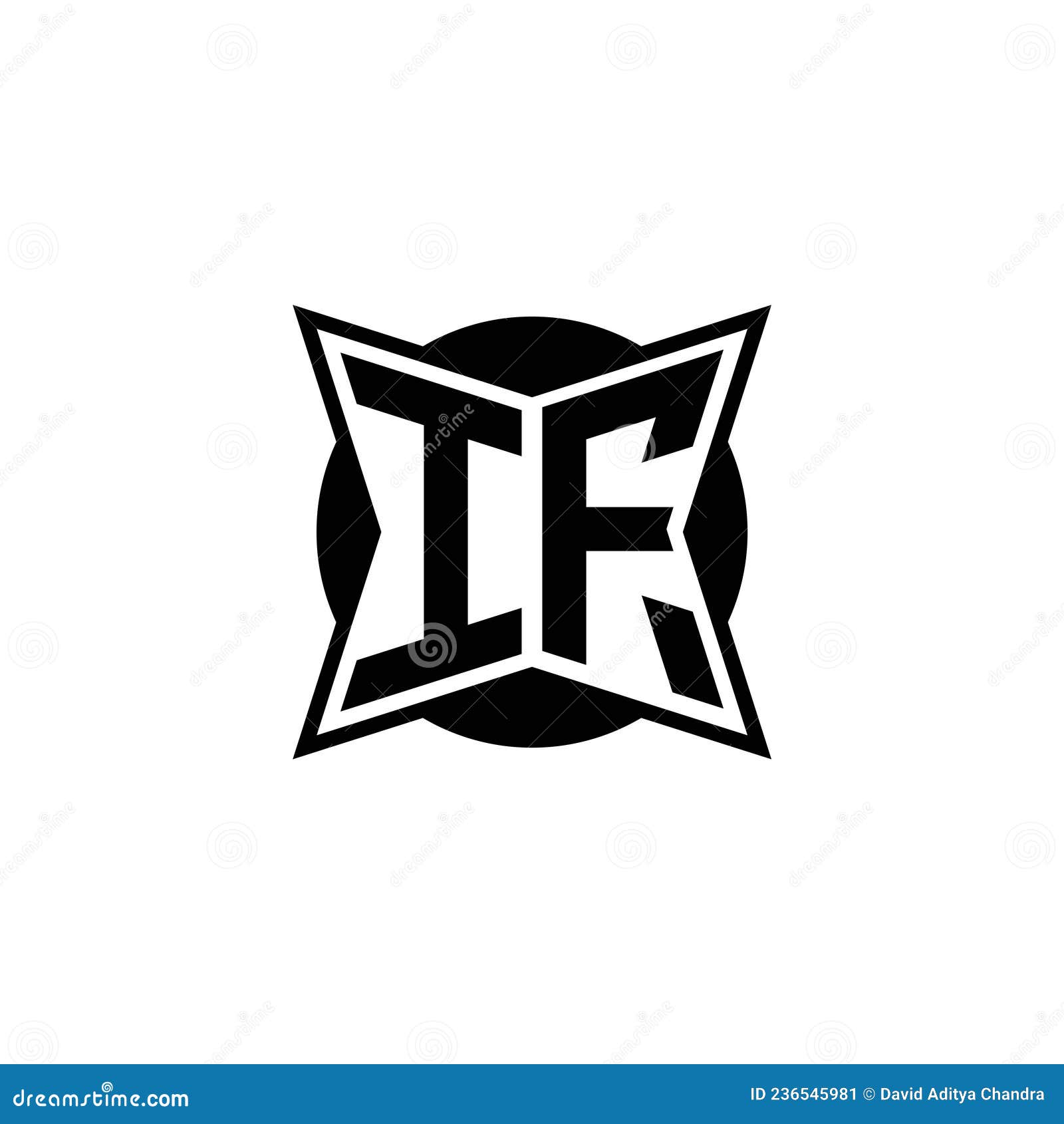 IF Logo Monogram Geometric Modern Design Stock Vector - Illustration of ...