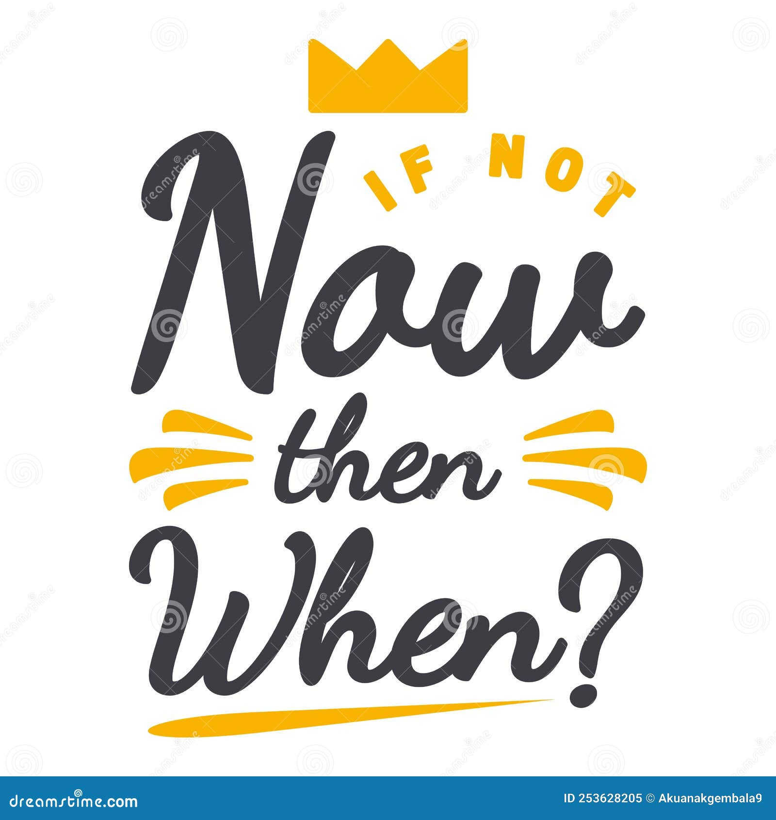 If Not Now Then when? Motivation Typography Quote Design Stock Vector ... If Not Now Then when? Motivation Typography Quote Design Stock Vector ...