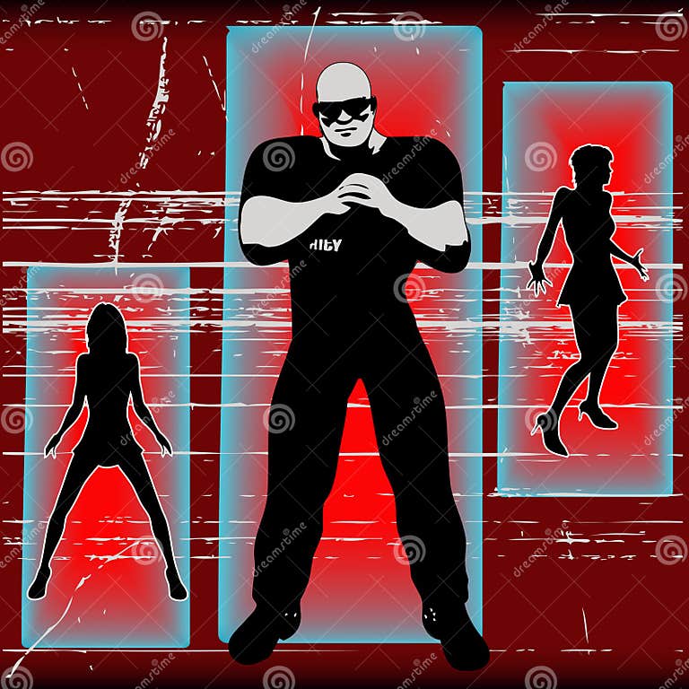 If Your Not on the List stock vector. Illustration of bodyguard - 10771910