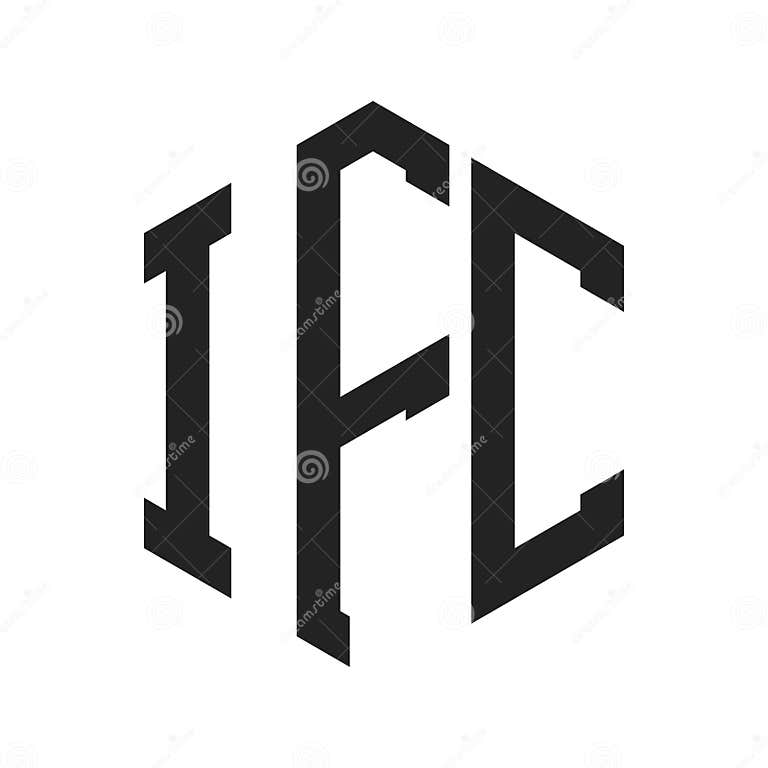 IFC Logo Design. Initial Letter IFC Monogram Logo Using Hexagon Shape ...