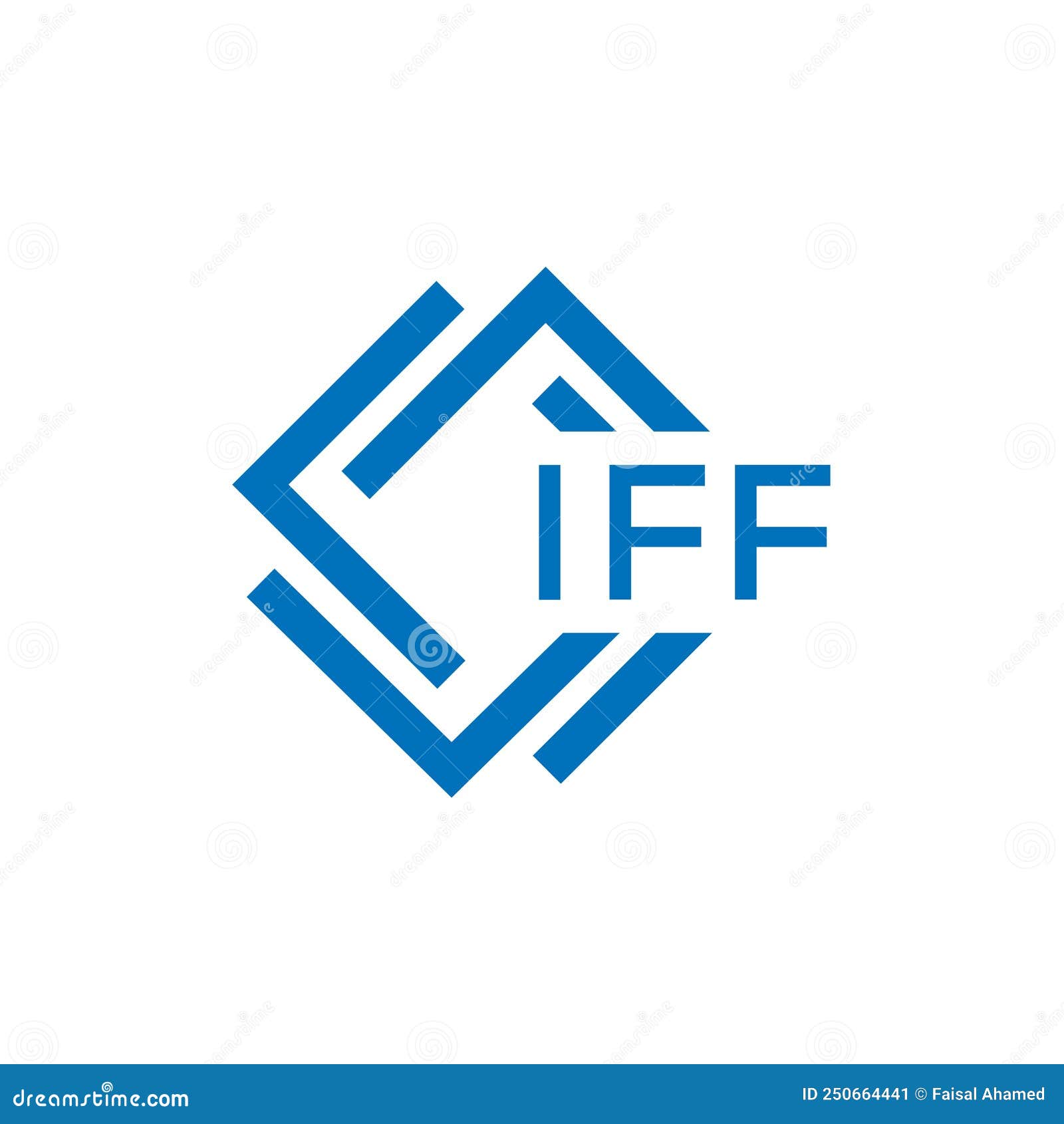 IFF Letter Logo Design on White Background. IFF Creative Circle Letter ...