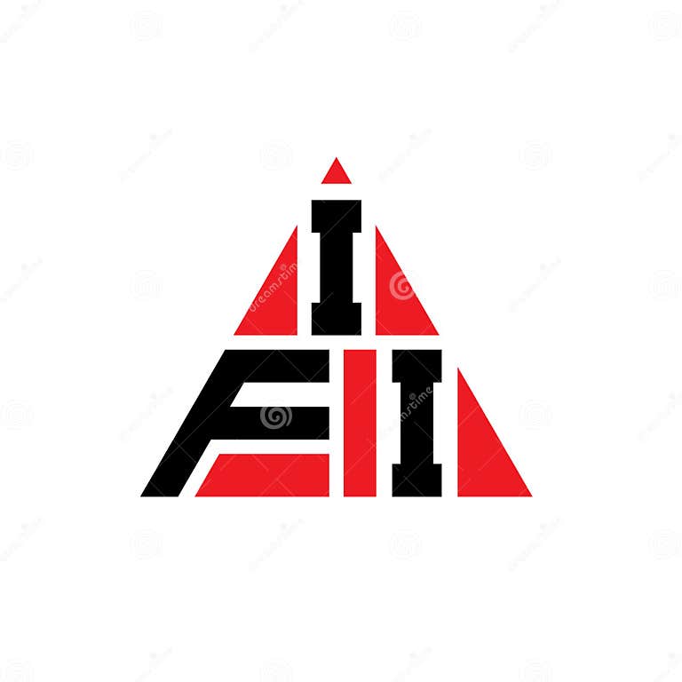 IFI Triangle Letter Logo Design with Triangle Shape. IFI Triangle Logo ...