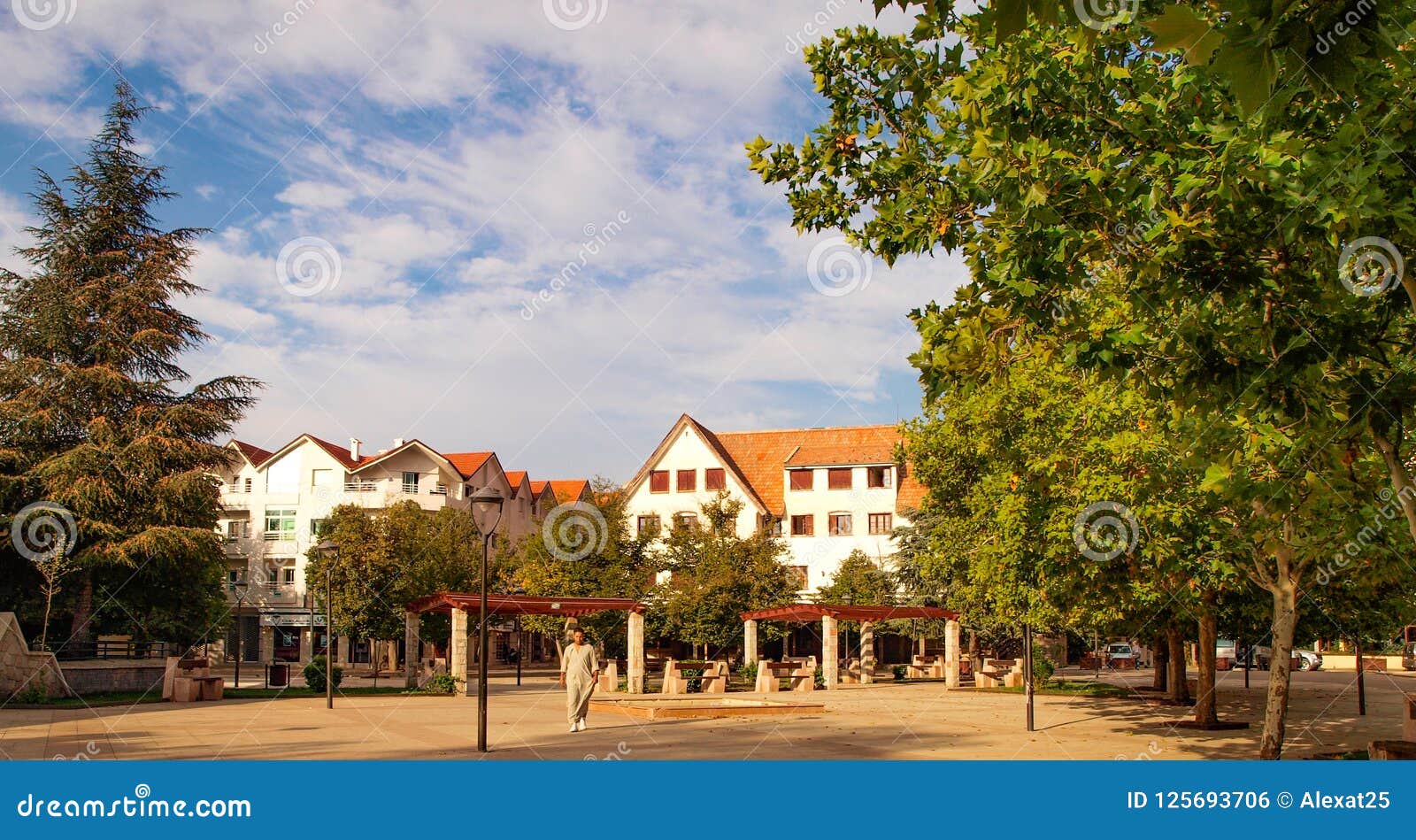 Ifran - Morocco , Square of Ifran Editorial Photo - Image of place ...