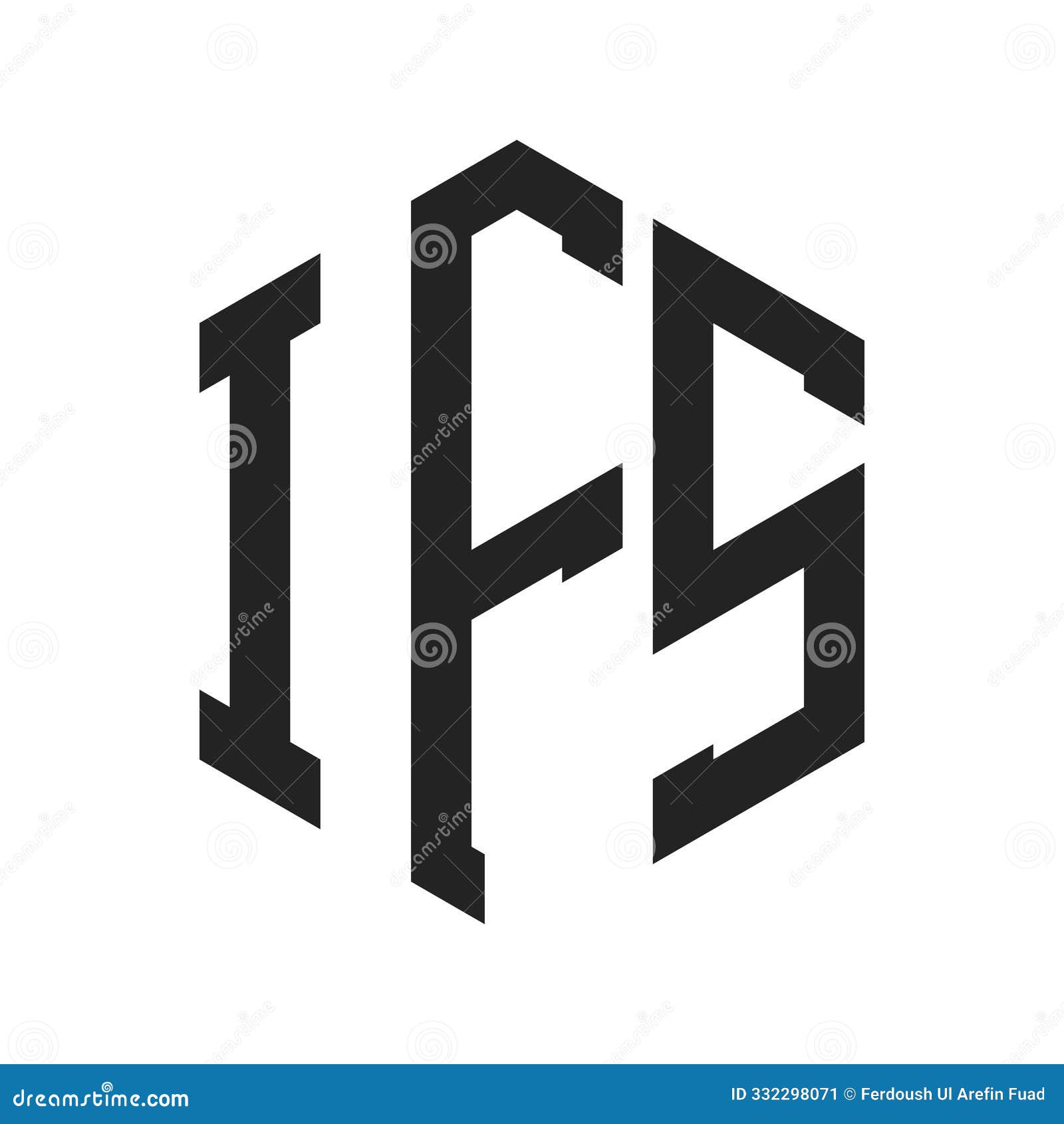 IFS Logo Design. Initial Letter IFS Monogram Logo Using Hexagon Shape ...