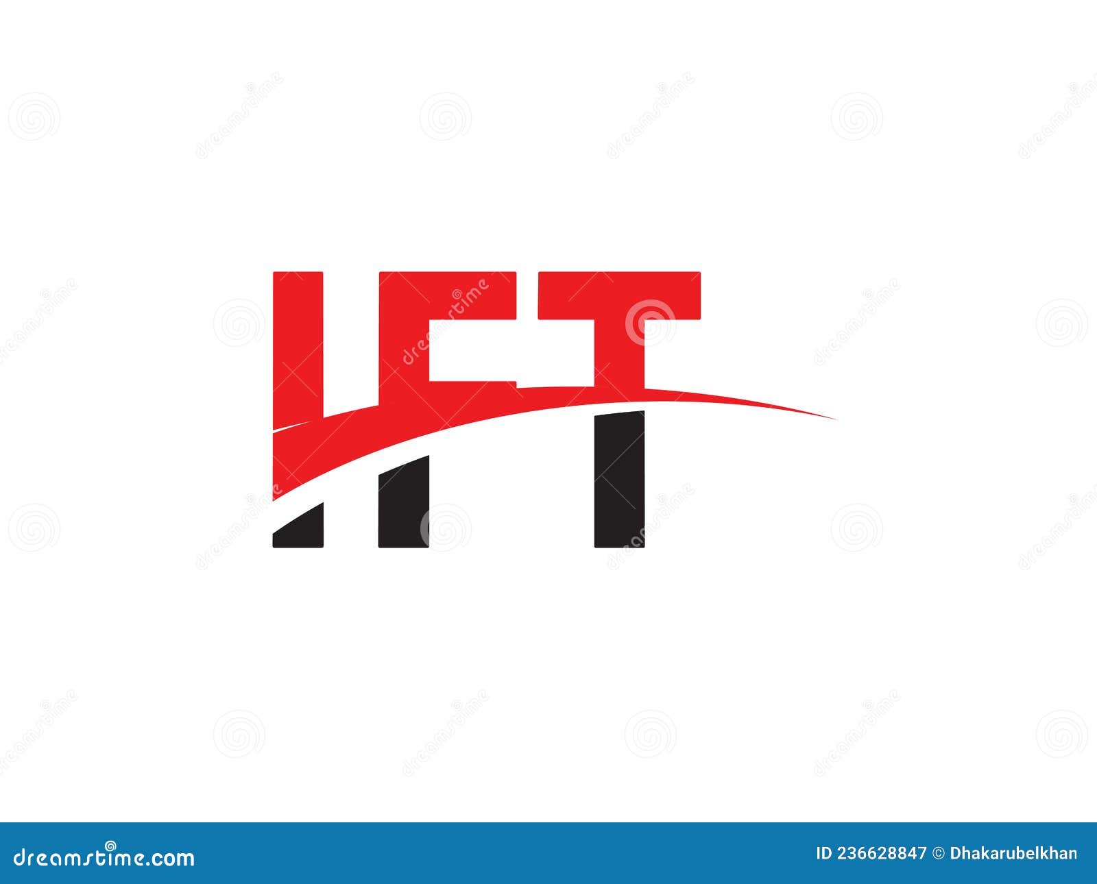 IFT Letter Initial Logo Design Vector Illustration Stock Vector ...
