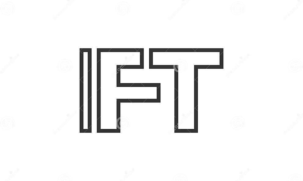 IFT Logo Design Template with Strong and Modern Bold Text. Initial ...