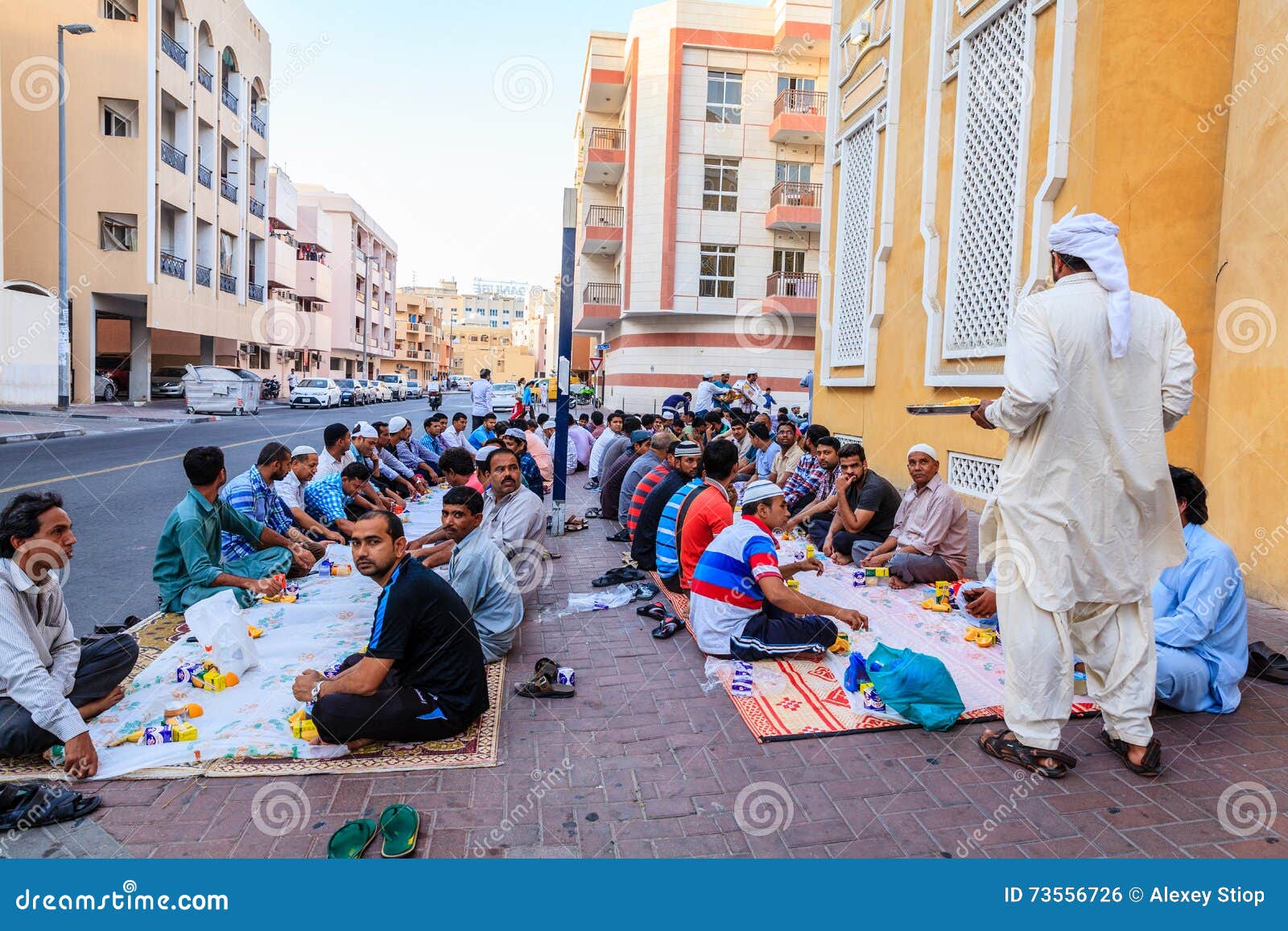 Iftar in Dubai editorial photo. Image of muslim, buildings - 73556726