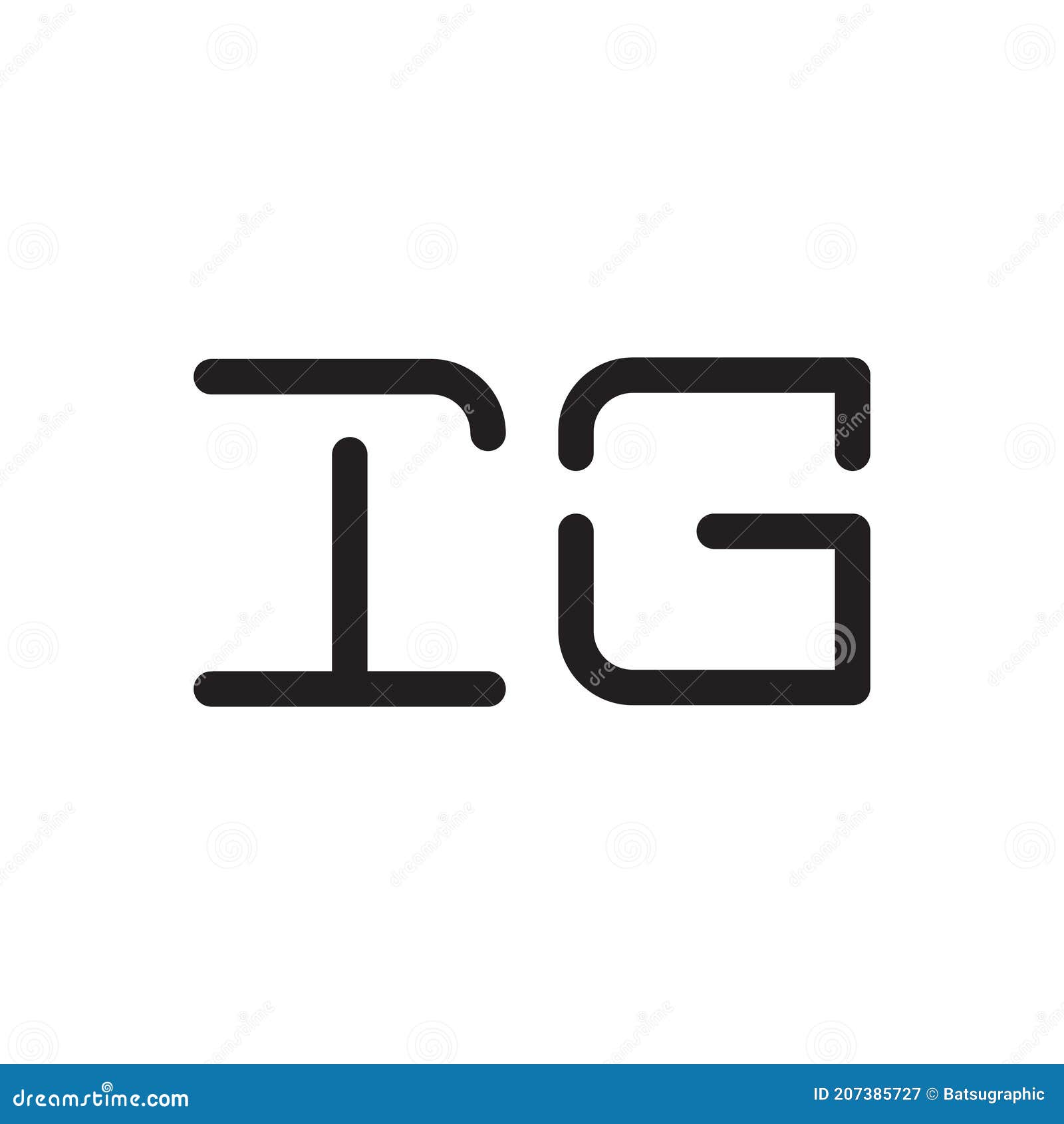 Ig Initial Letter Vector Logo Icon Stock Vector - Illustration of ...