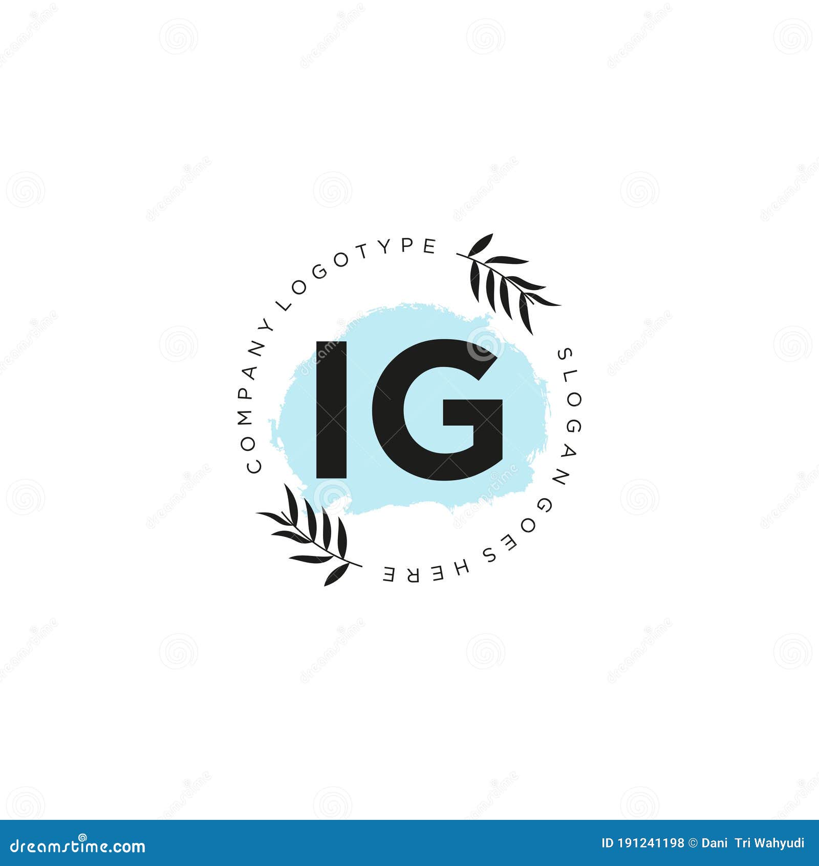 IG Letter Logo Icon Design Template Elements Stock Vector ...