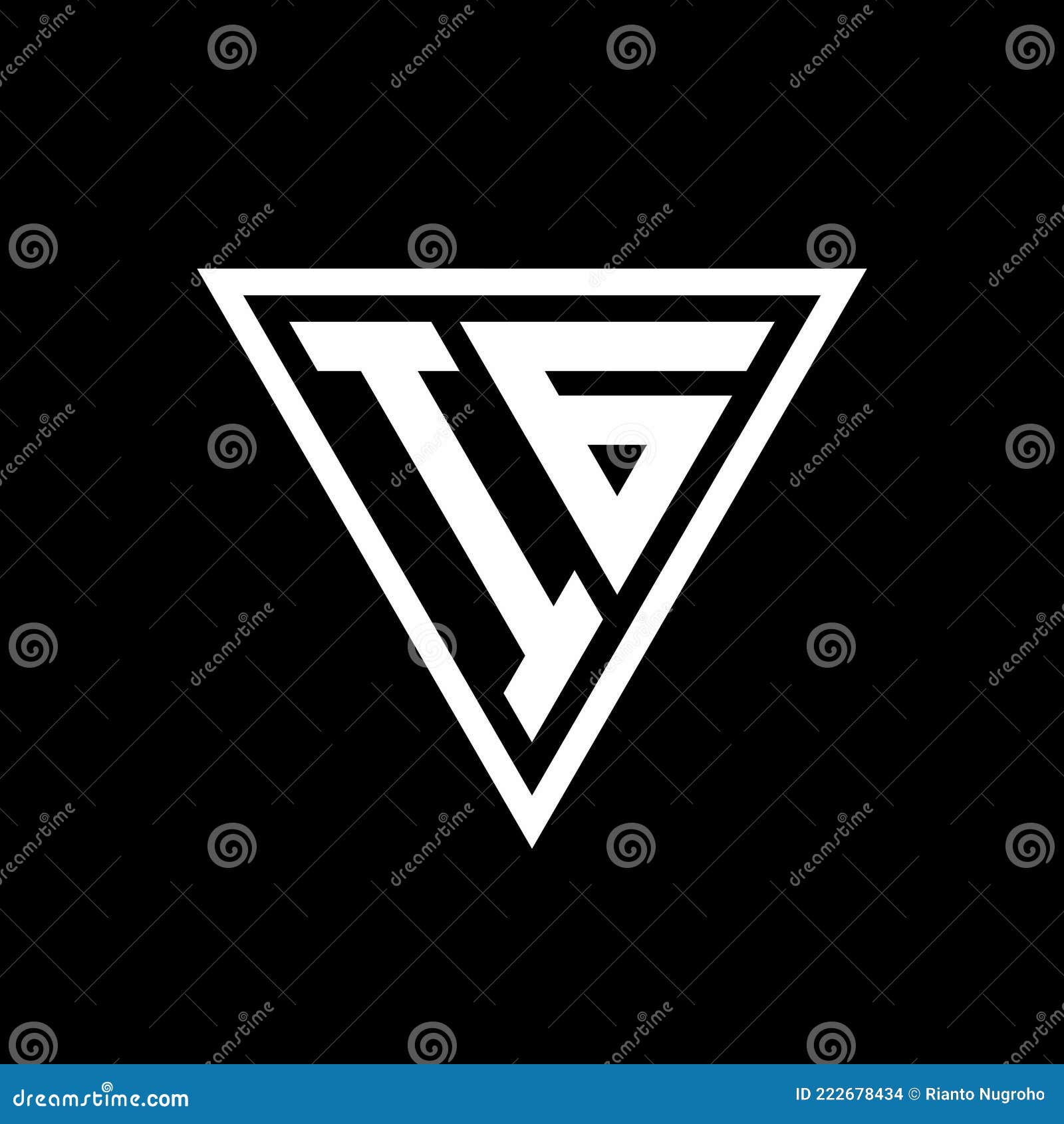 IG Logo Monogram with Triangle Shape Designs Template Stock Vector ...