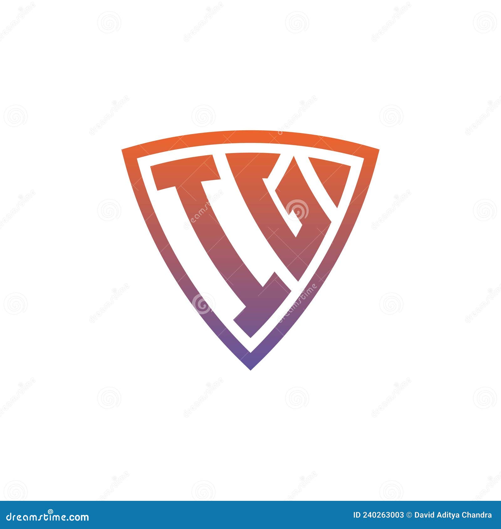 IG Logo Shield Monogram Gradient Style Design Stock Vector ...