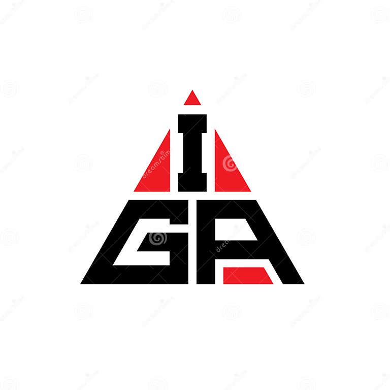 IGA Triangle Letter Logo Design with Triangle Shape. IGA Triangle Logo ...