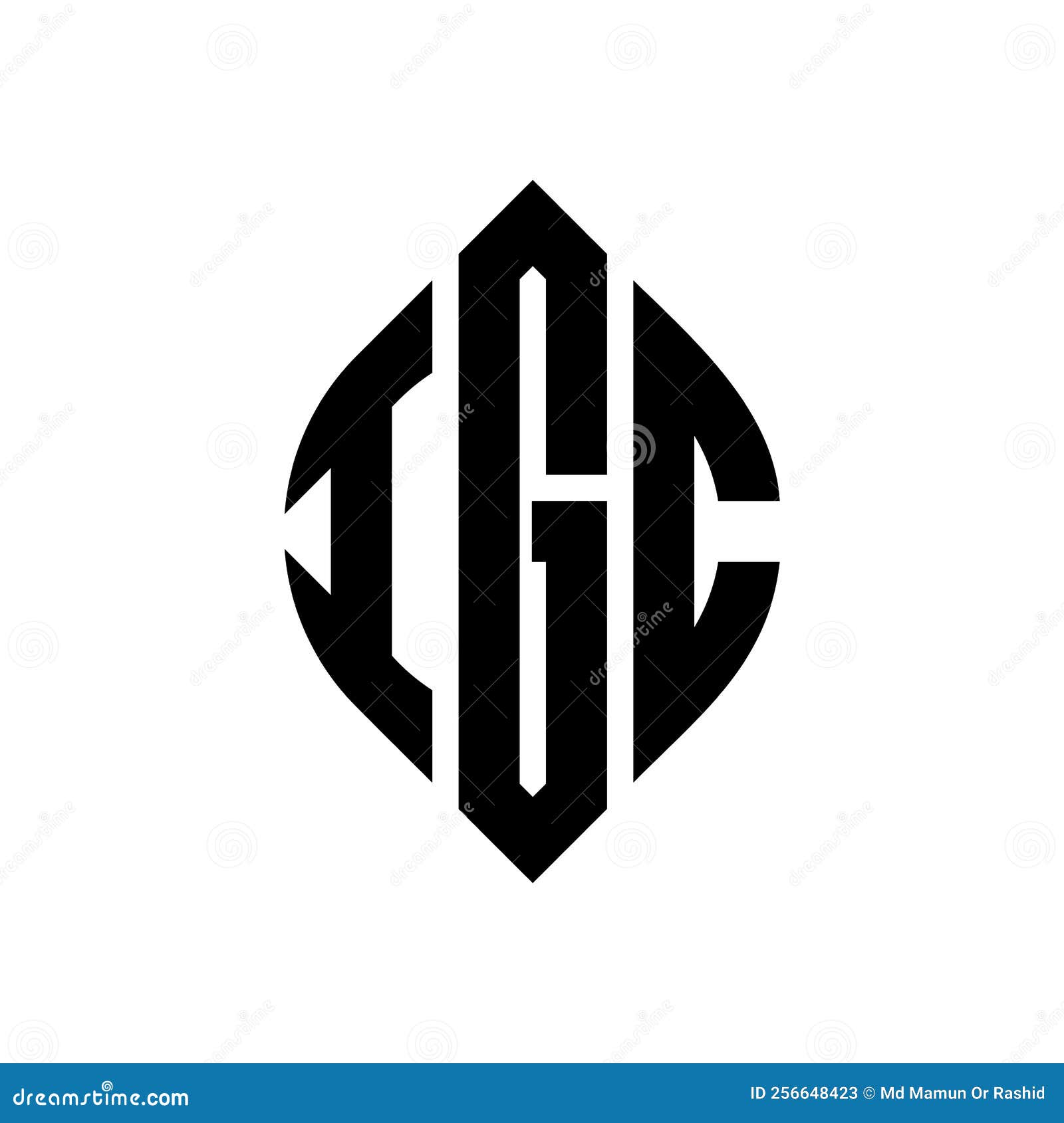 IGC Circle Letter Logo Design With Circle And Ellipse Shape. IGC ...