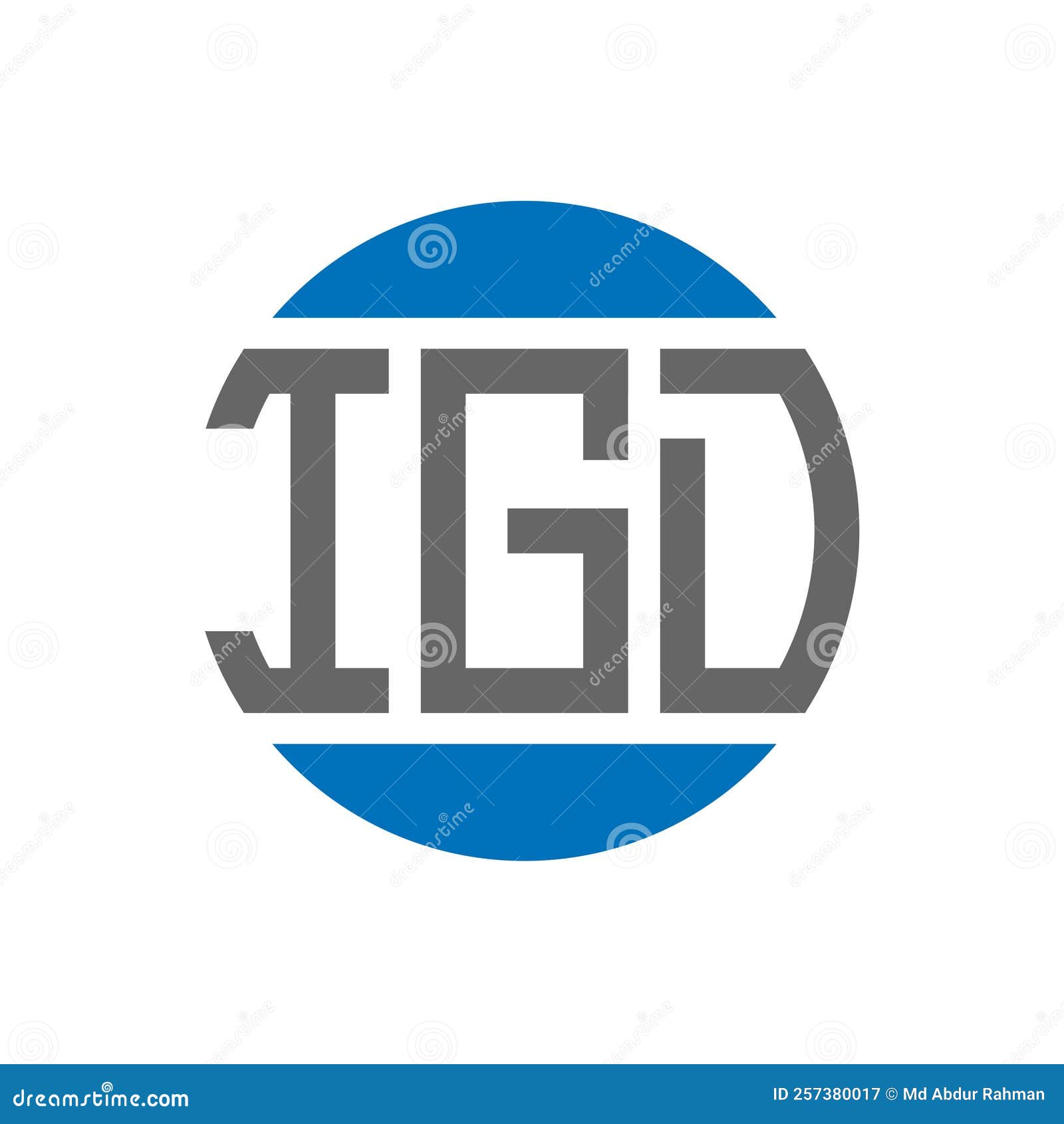 IGD Letter Logo Design On White Background. IGD Creative Initials ...